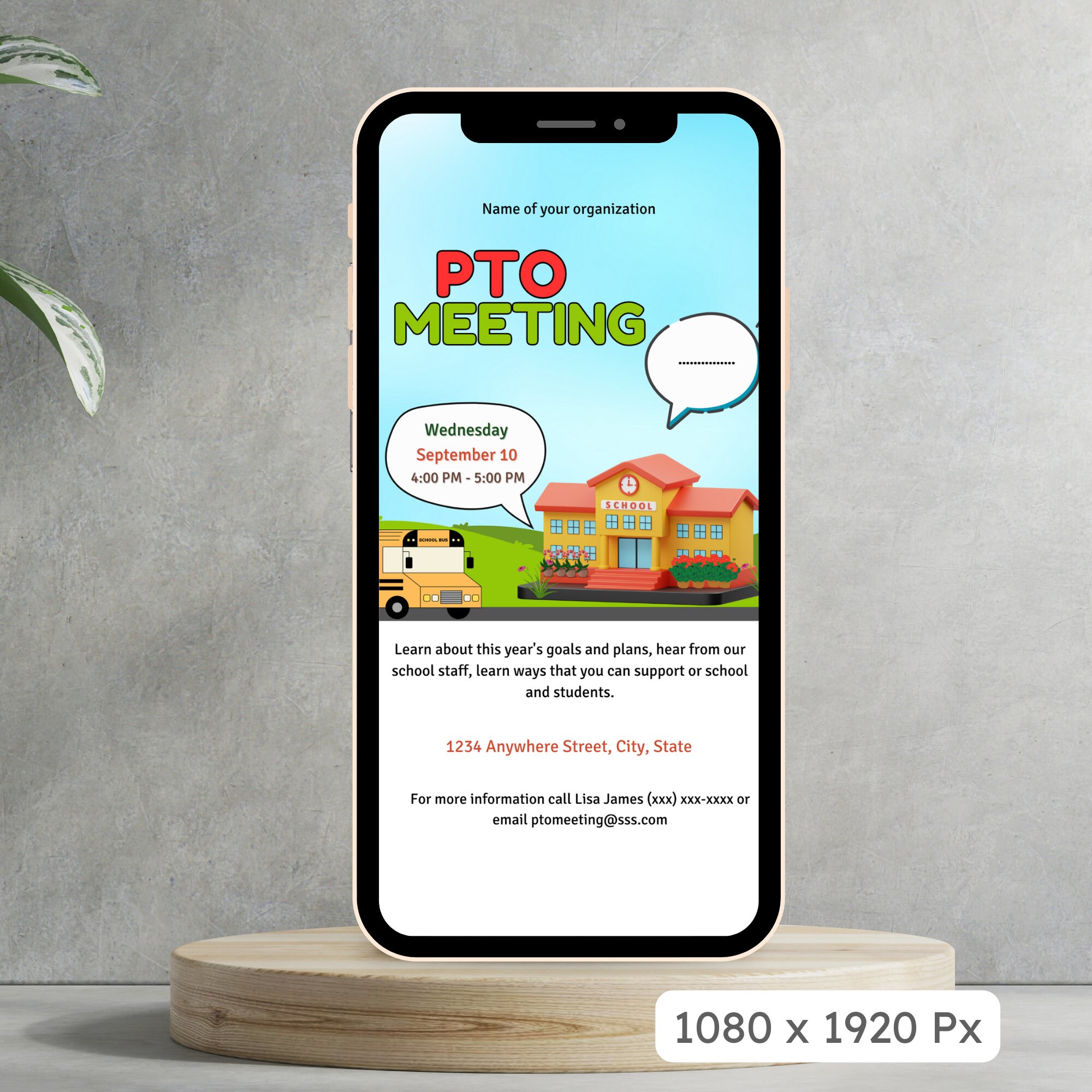 Pto Meeting Flyer School Organization Fundraiser Event School Volunteer ...