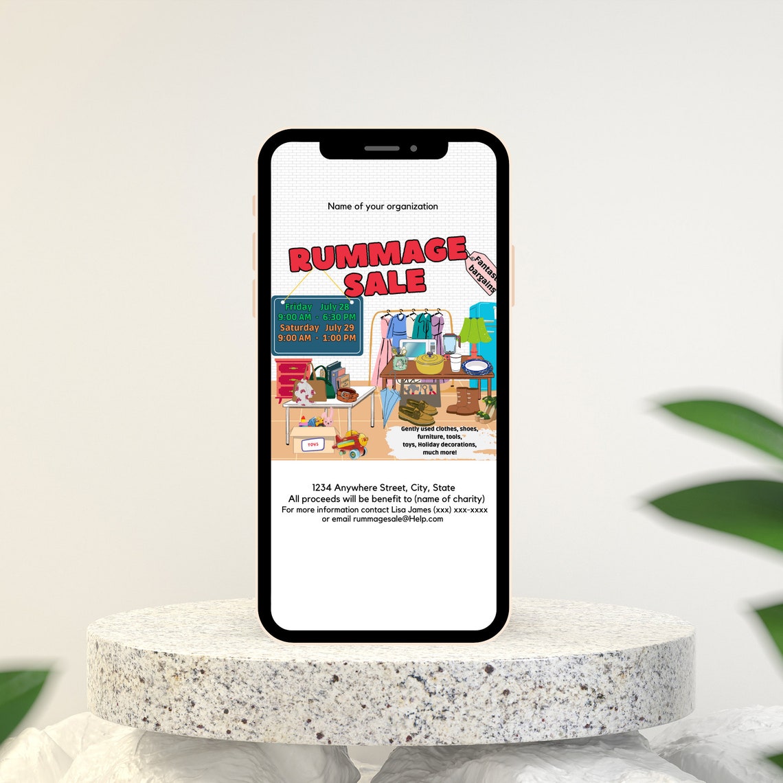 Rummage Sale Flyer, Neighborhood Yard Sale, Garage Sale Flyer Template ...