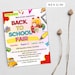 Back to School Fair Flyer, School Fundraiser, Community Event, Summer ...