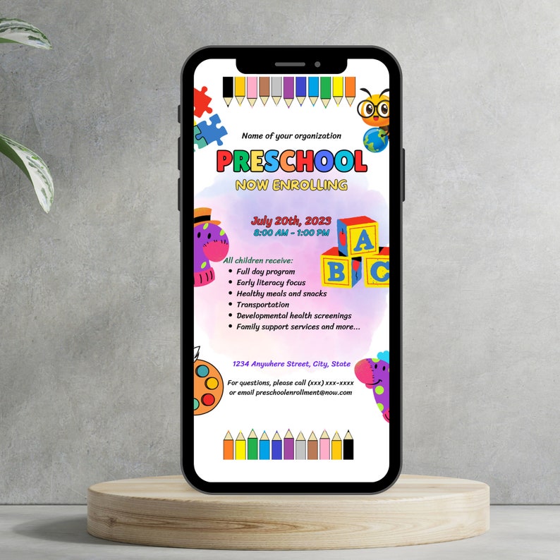 Preschool Enrollment Flyer, Now Enrolling Preschool, Now Enrolling ...