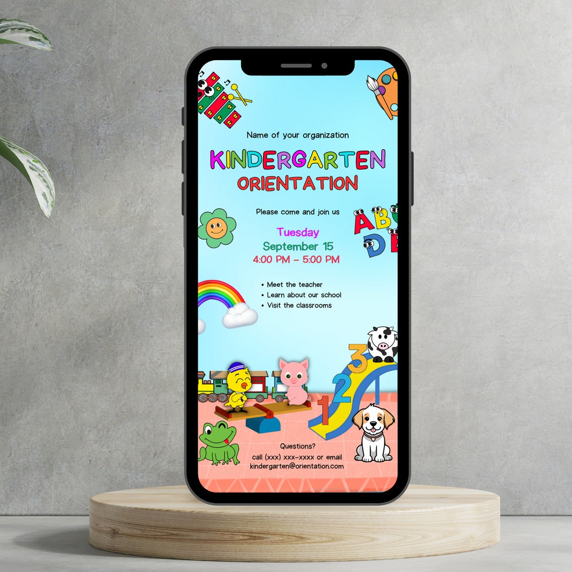 Kindergarten Orientation Flyer Back to School Event Kindergarten ...