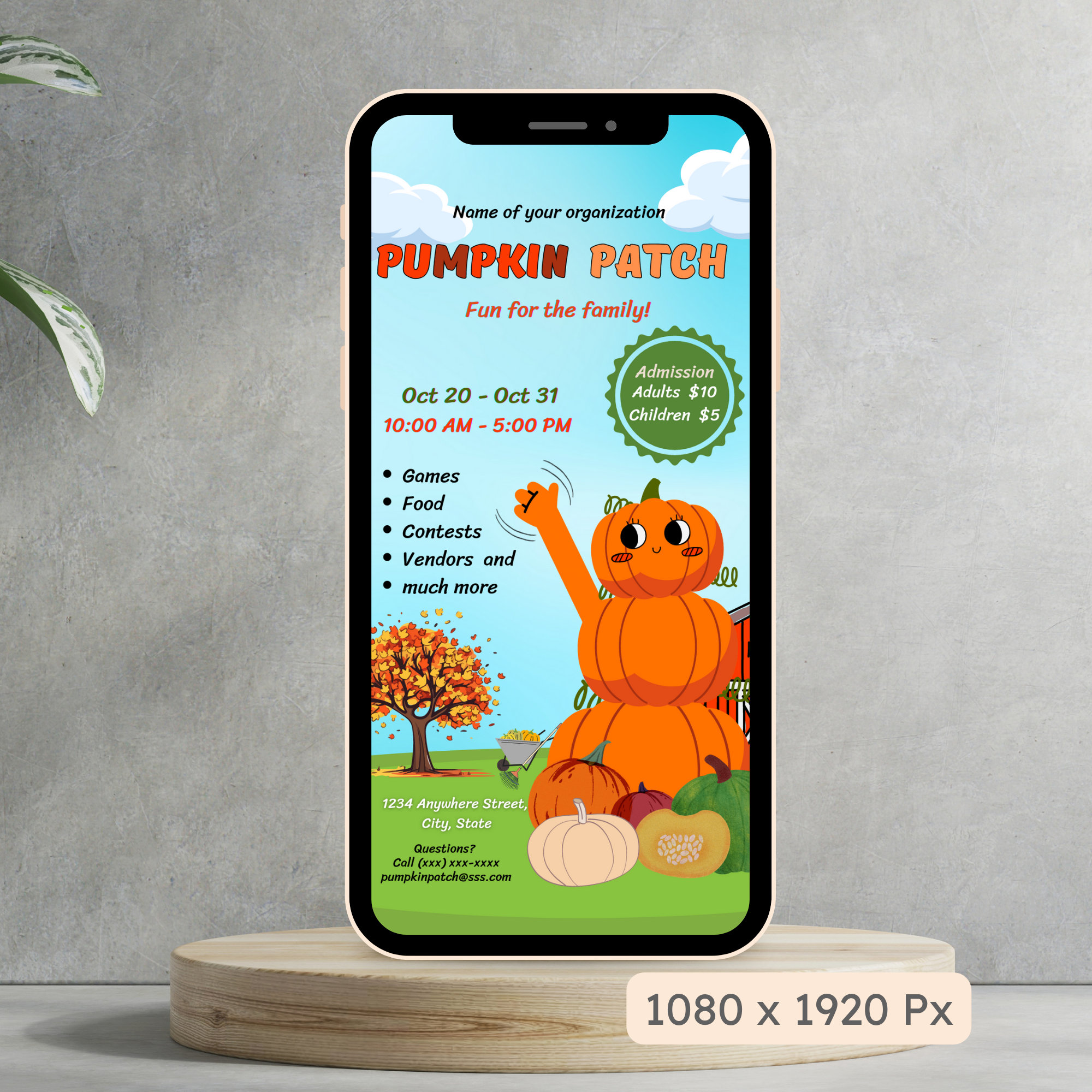 Pumpkin Patch Flyer, Fall Festival, Autumn Party Fest, Pumpkin ...