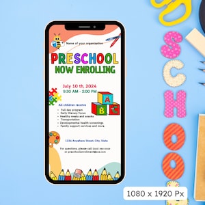Preschool Now Enrolling Flyer, Open Enrollment, Early Childhood, School ...