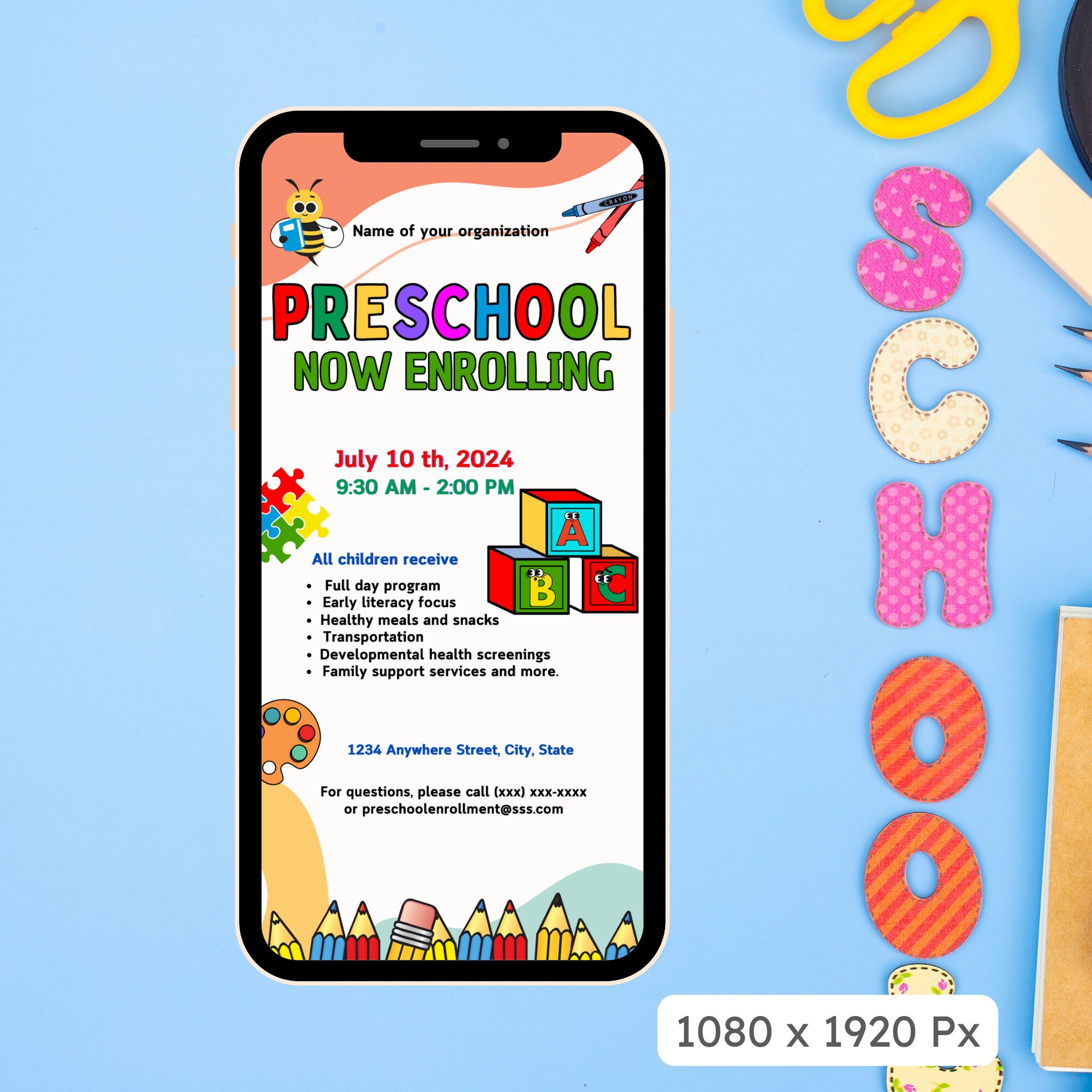 Preschool Now Enrolling Flyer, Open Enrollment, Early Childhood, School ...