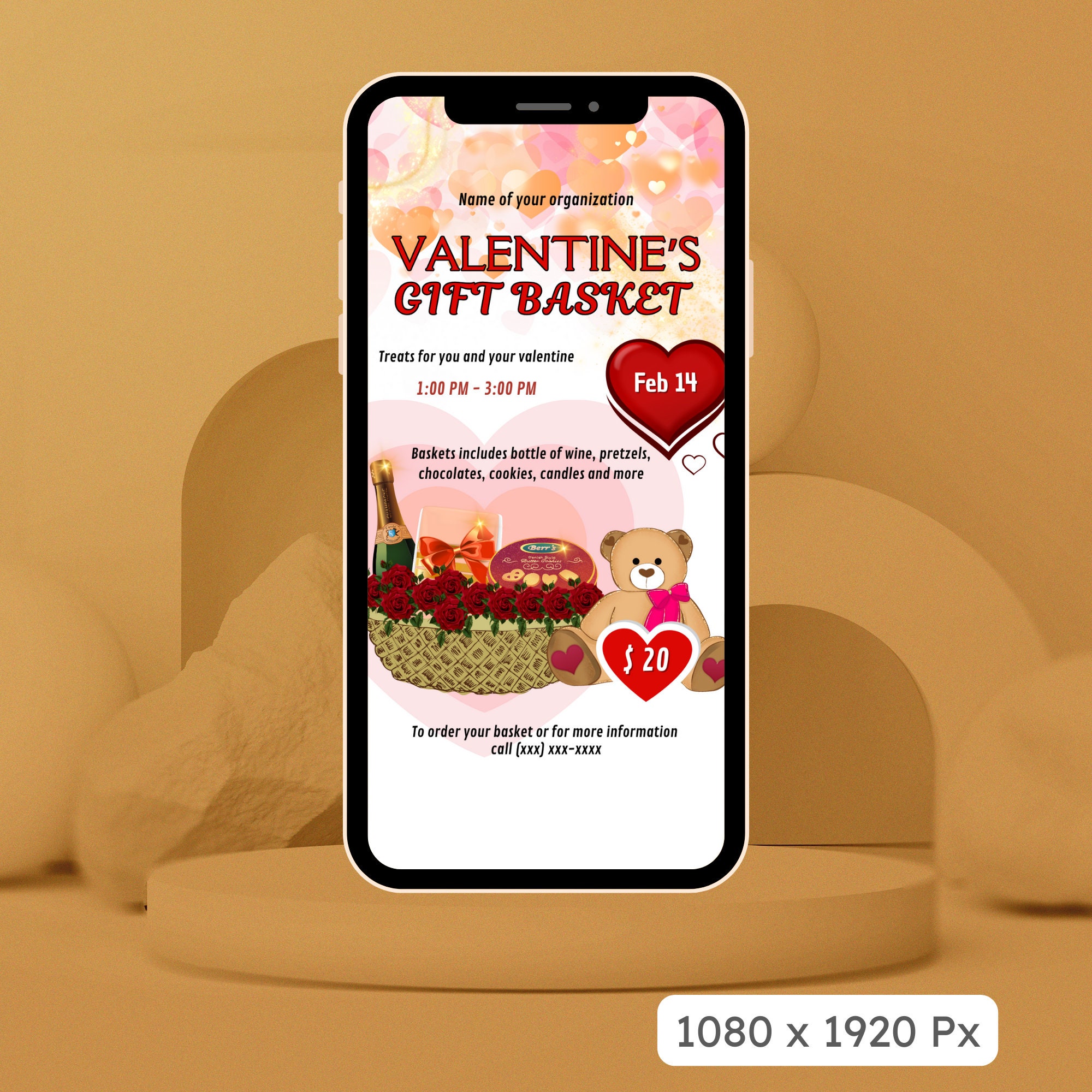 Flyer For Valentine Gift Baskets