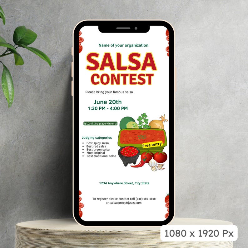 Salsa Contest Flyer, Cooking Competition, Salsa Showdown, Community ...