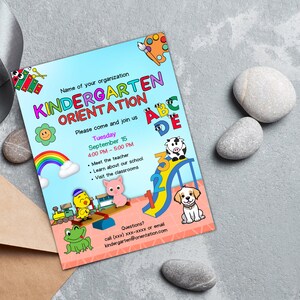 Kindergarten Orientation Flyer Back to School Event Kindergarten ...