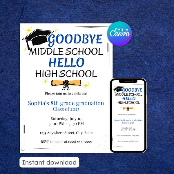 Middle School Graduation - Etsy