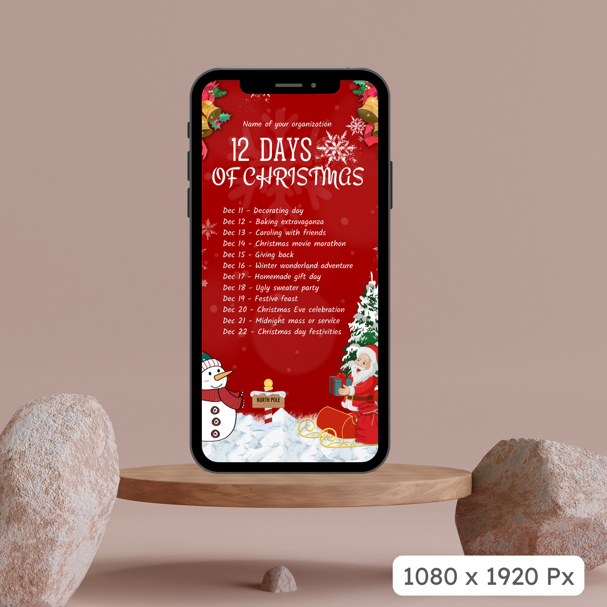 Editable 12 Days of Christmas Flyer: School PTO/PTA, Holiday Post ...