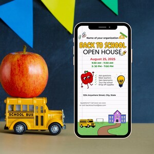 Back to School Open House Flyer, Pto Event, 1st Day of School, Meet the ...