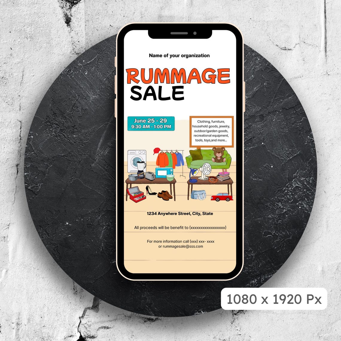 Rummage Sale Flyer Yard Sale Template School Fundraiser Fundraising ...