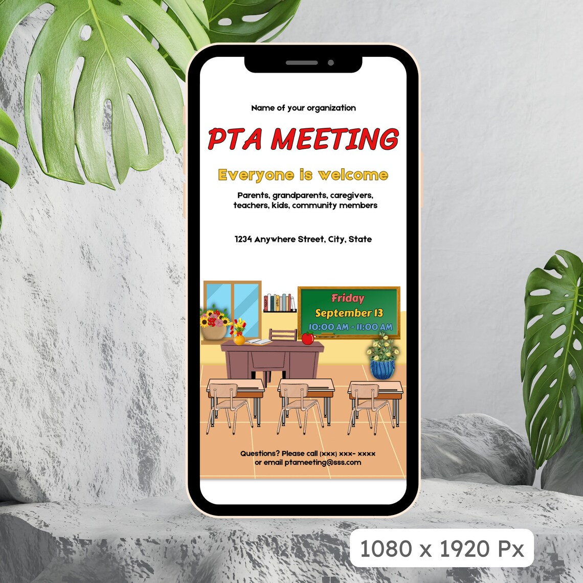 Pta Meeting Flyer Back to School in Person Meetings Pta Flyer - Etsy