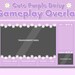 Cute Purple Daisy Twitch Stream Overlays | Cute Twitch Overlays | Daisy ...