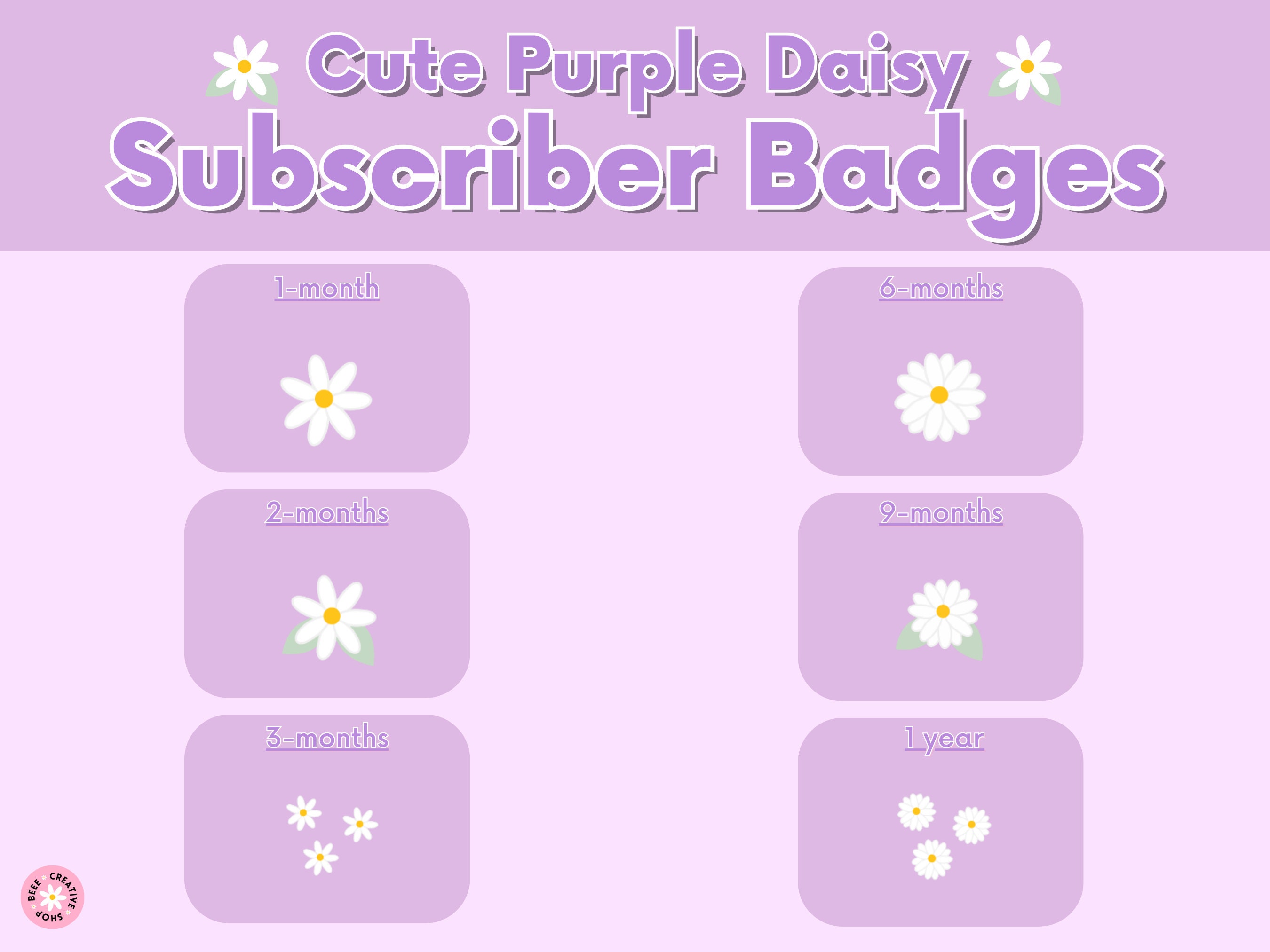 Purple Daisy Twitch Overlay Package | Cute Twitch Overlay Package ...