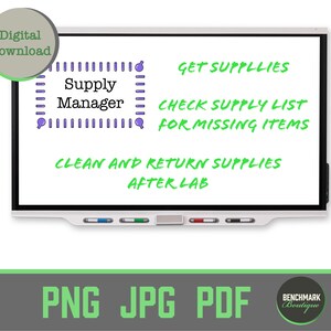 Science Lab Classroom Management Bundle: Lab Roles & Groups (digital ...