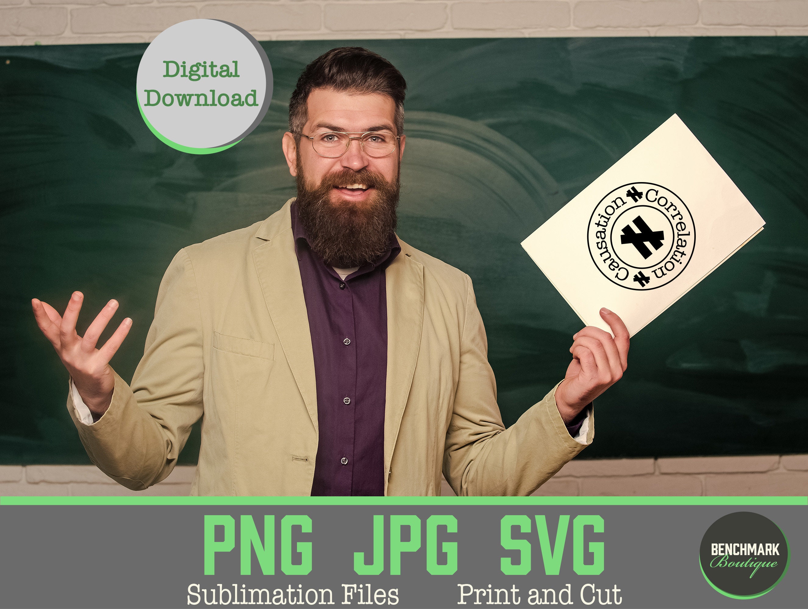 Correlation is Not Causation Svg Science Teacher Gift - Etsy