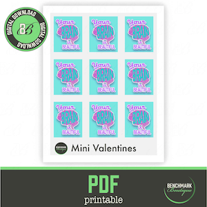 Neurodiversity Valentine's Day Cards: Brain Printable (PDF) - Etsy
