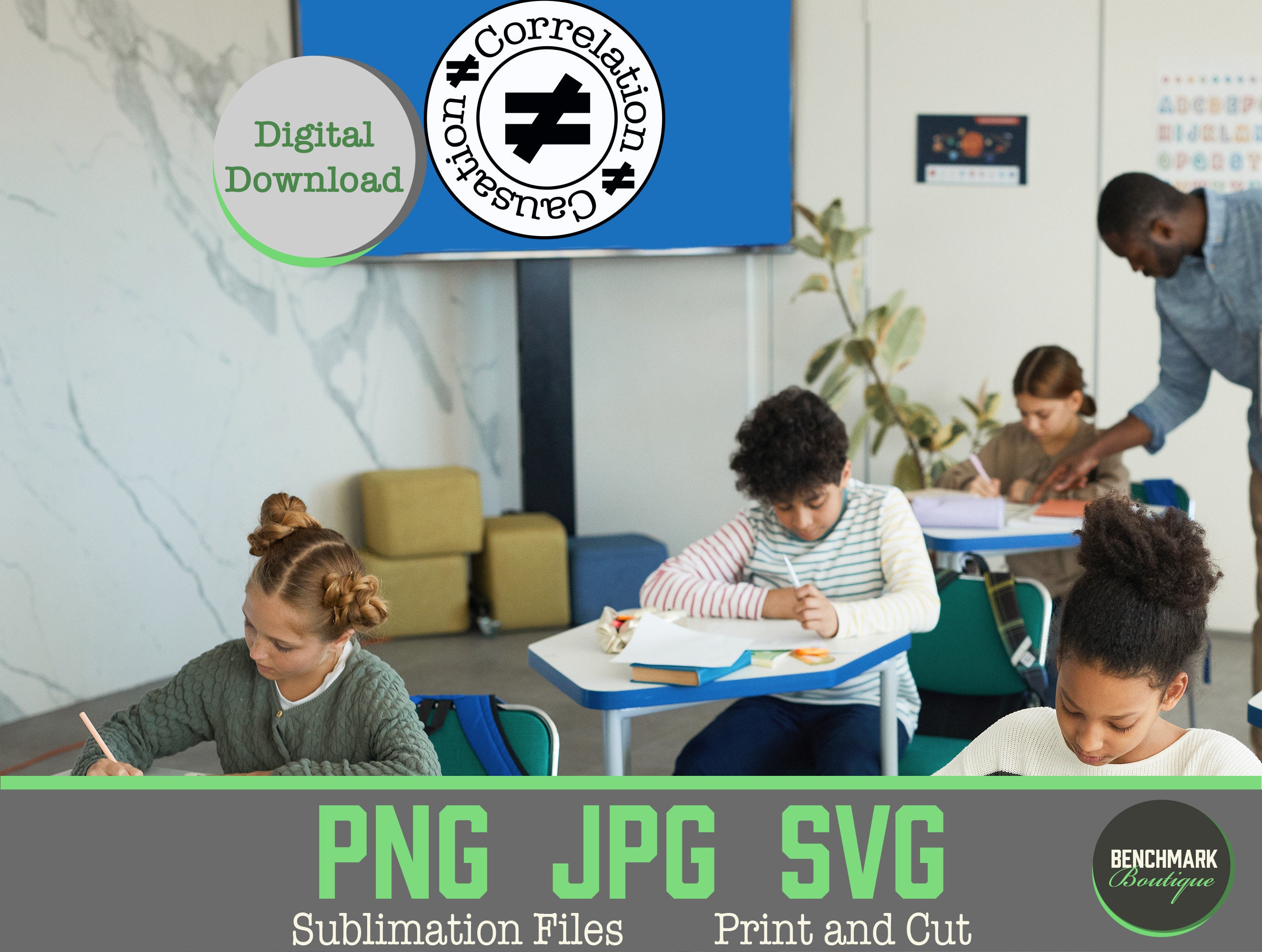 Correlation is Not Causation SVG, Science Teacher Gift (digital ...