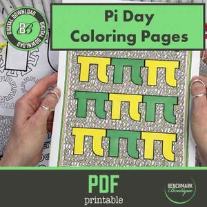 Pi Coloring Sheets Activity to Celebrate Pi Day PDF Printable Pi Day ...