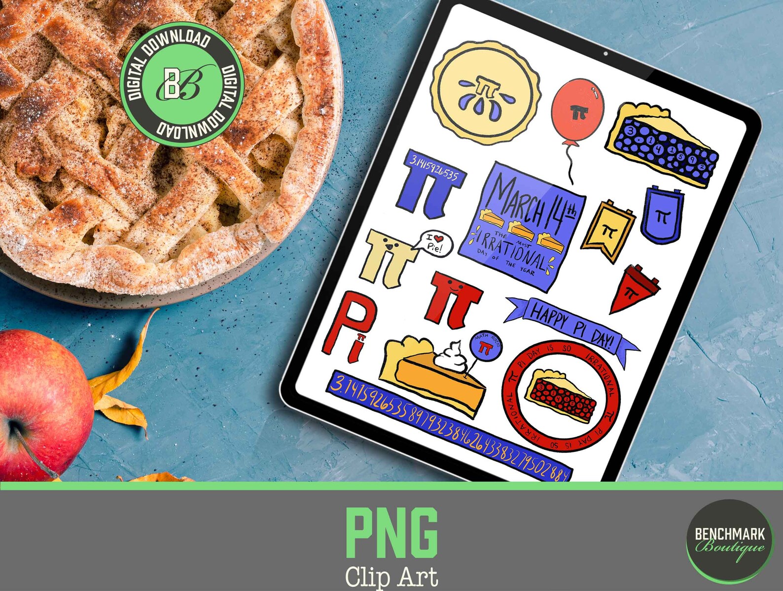 Pi Day Clip Art Png Cute Pi Day Illustrations Digital Pi Day Idea Clip ...