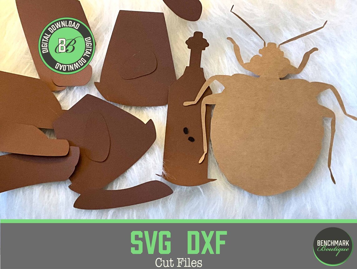 Svg Bug Bundle Male Female Bed Bug Model Svg 3d Insect Cut File Bed Bug ...