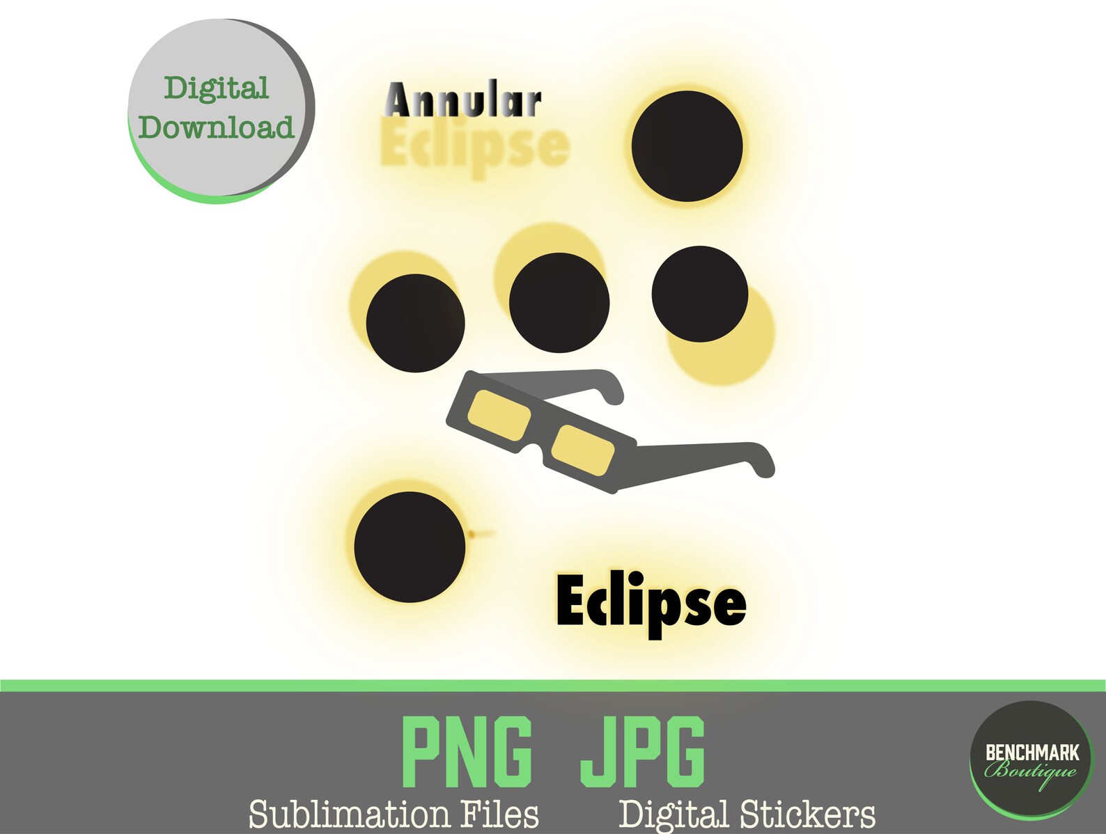Annular Solar Eclipse Png Ring of Fire Eclipse Png, Eclipse Digital ...