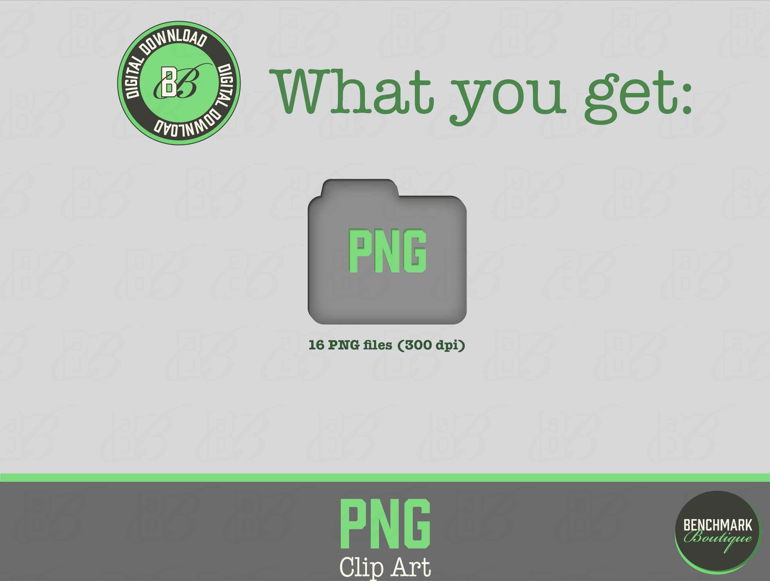 Cute Pi Day Clip Art Illustrations for Teachers (PNG Digital Download ...