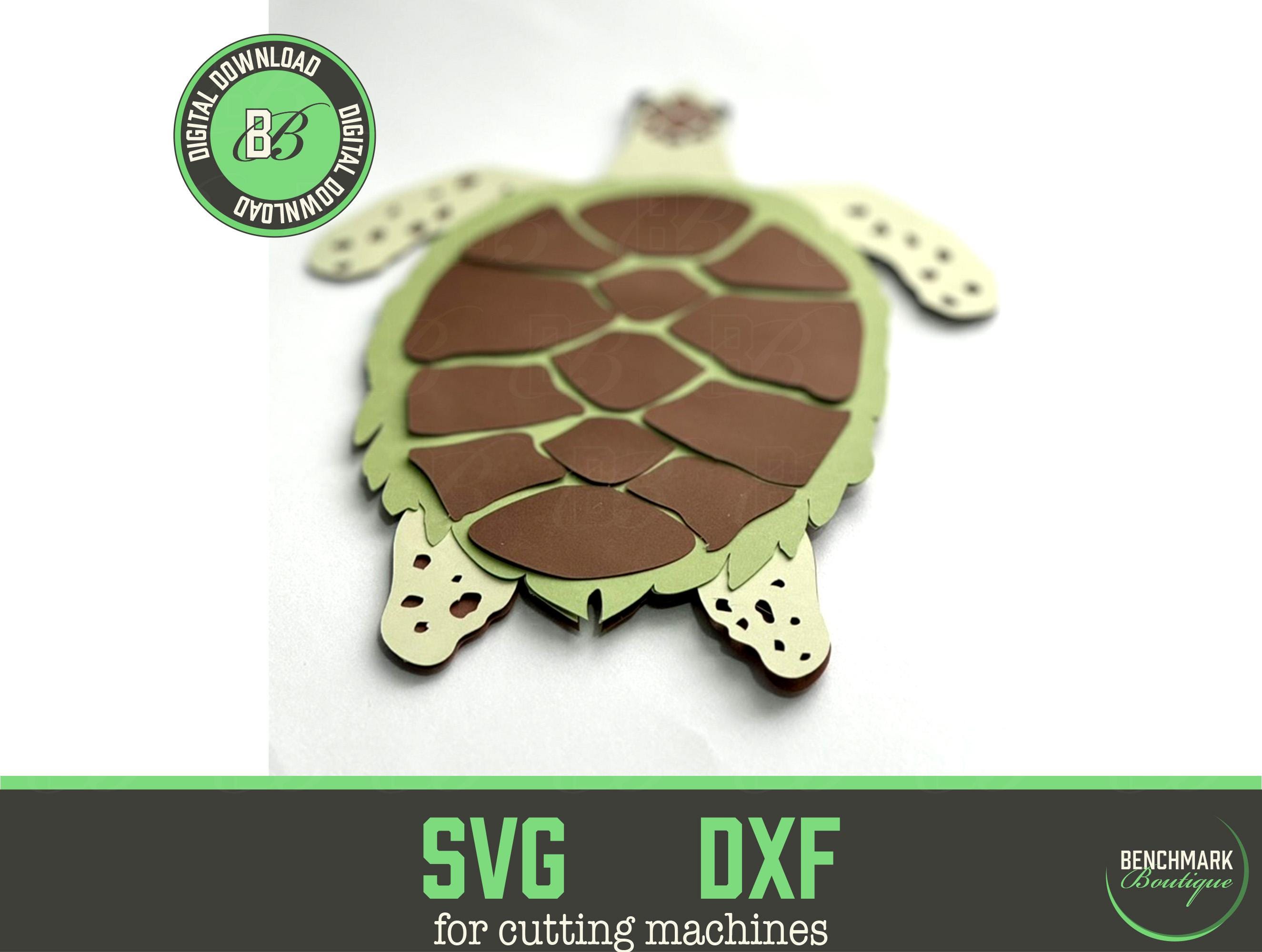 Hawksbill Sea Turtle SVG Cut File Sea Turtle Realistic Paper Craft ...