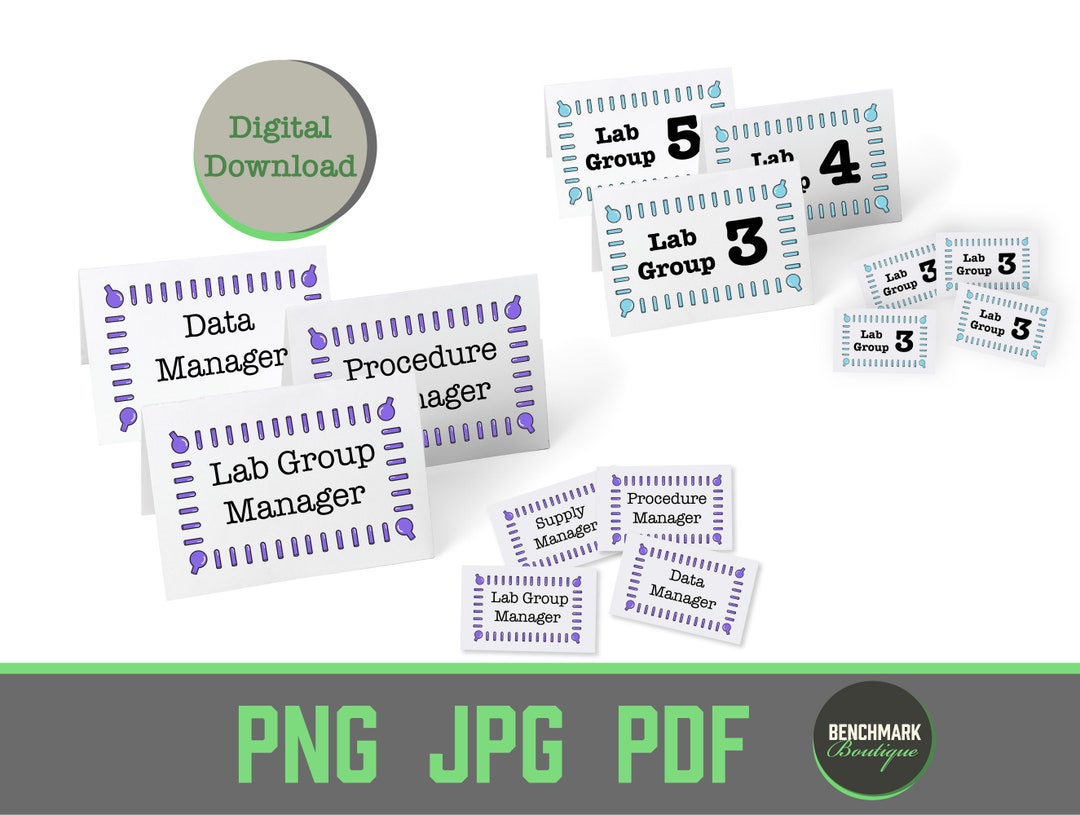 Science Lab Classroom Management Bundle: Lab Roles & Groups (digital ...