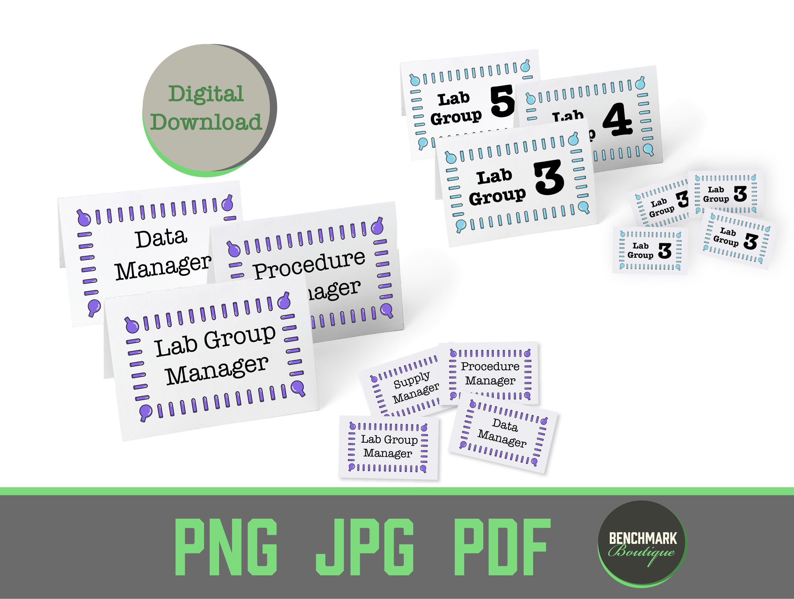 Science Lab Classroom Management Bundle: Lab Roles & Groups (digital ...