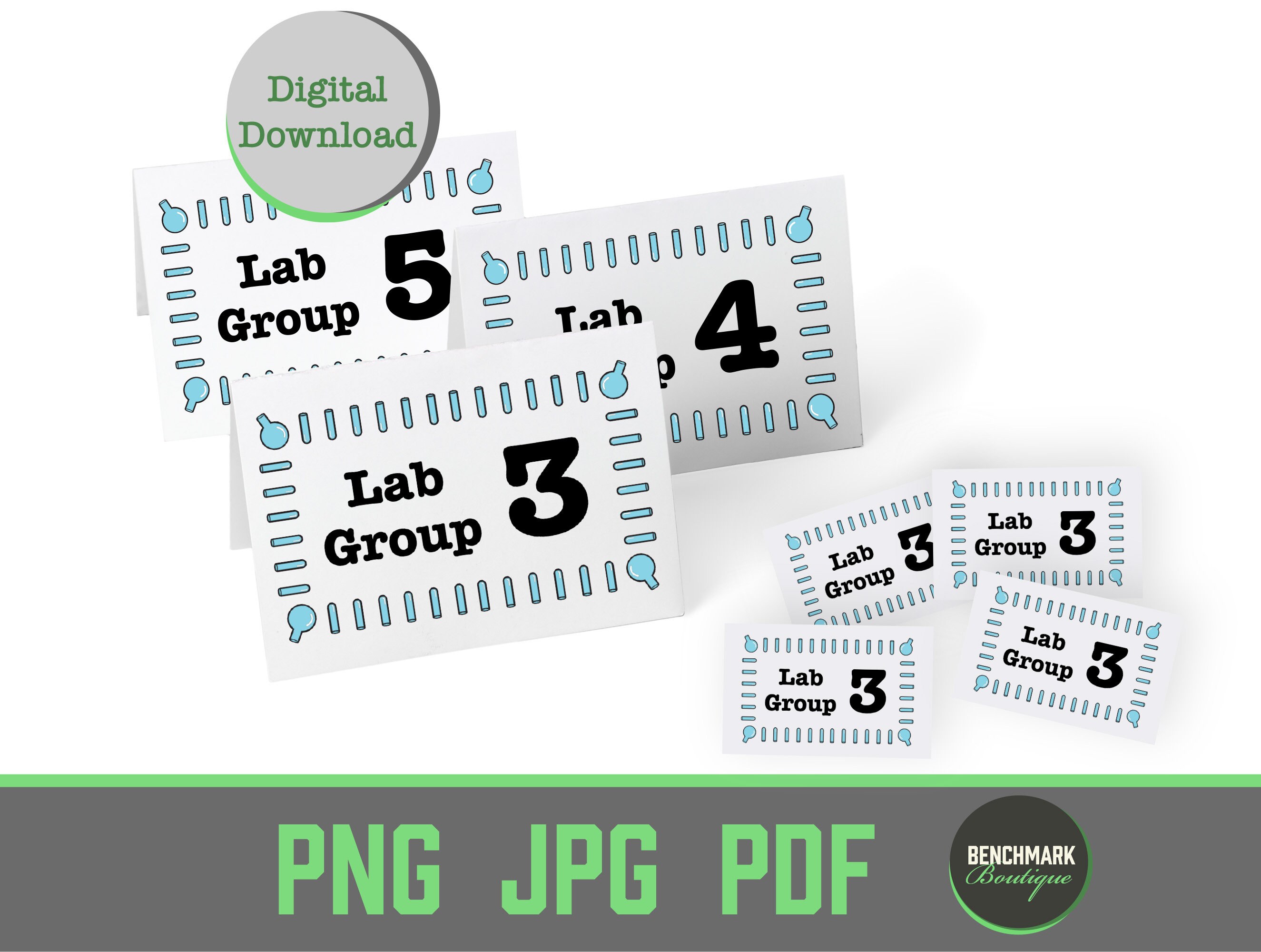 Science Lab Group Signs: Classroom Management Printable (digital ...