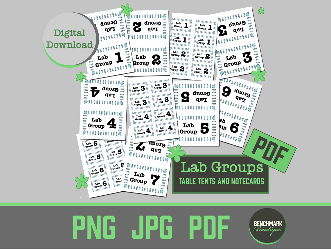 Science Lab Group Signs: Classroom Management Printable (digital ...