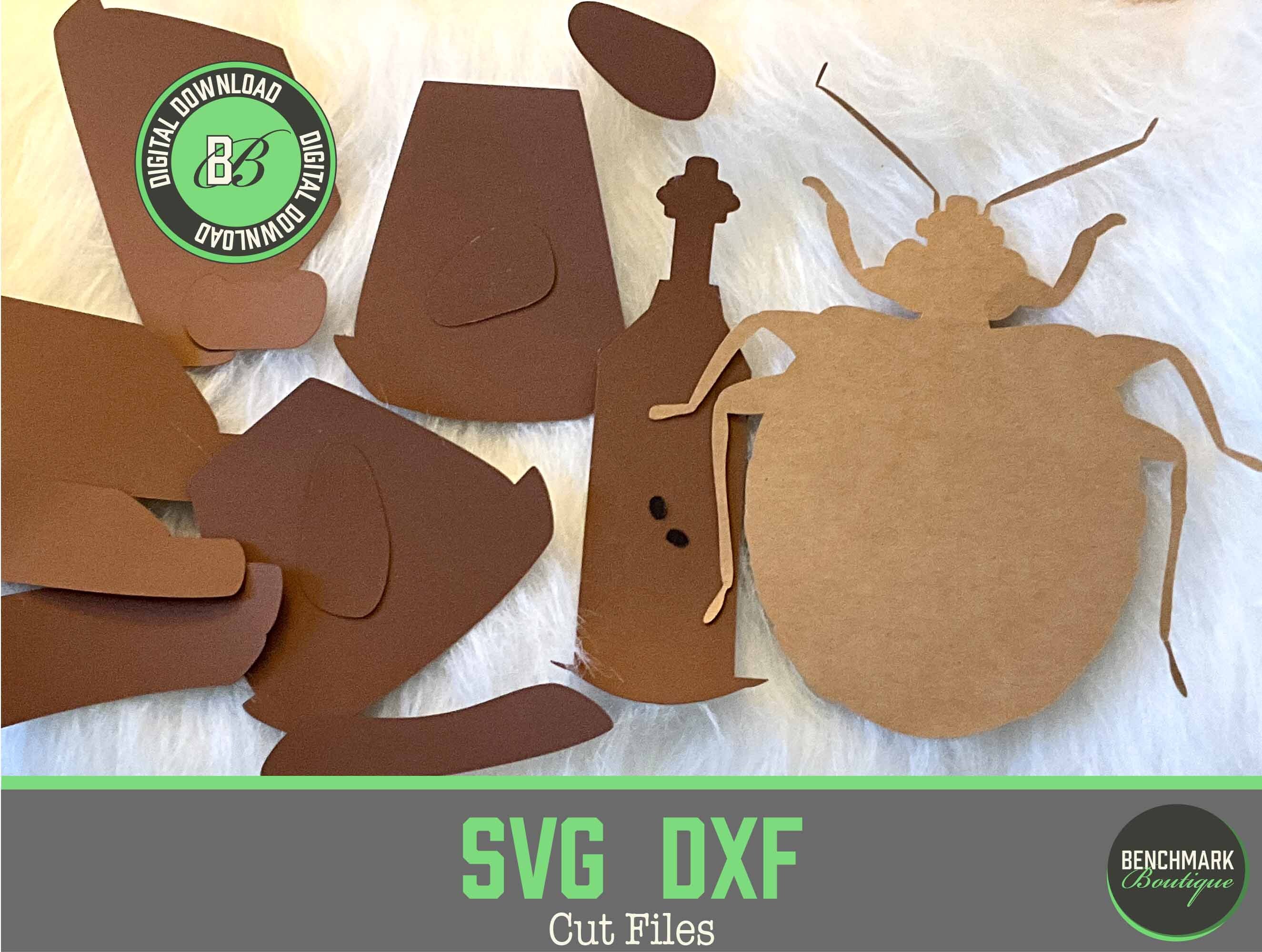 3D Bug Svg Bed Bug Model Paper Craft Cut File Insect Female Bed Bug Svg ...