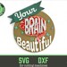 Your Brain is Beautiful SVG, Neurodiversity Affirming Decor (cut File ...
