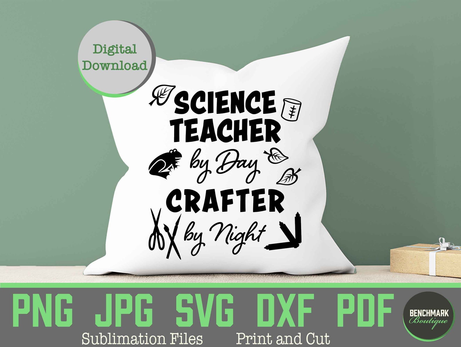 Science Teacher Crafter Humor Sublimation Bundle Science Teacher Design ...