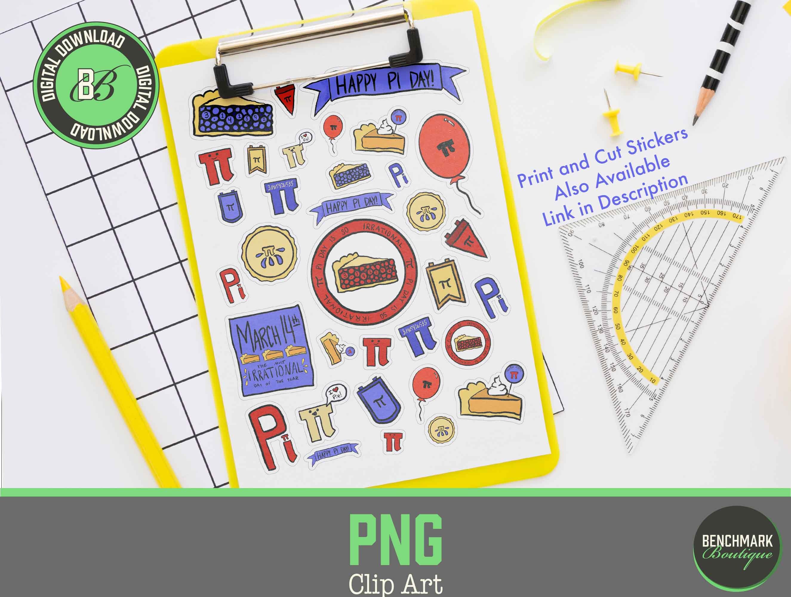 Pi Day Clip Art Png Cute Pi Day Illustrations Digital Pi Day Idea Clip ...