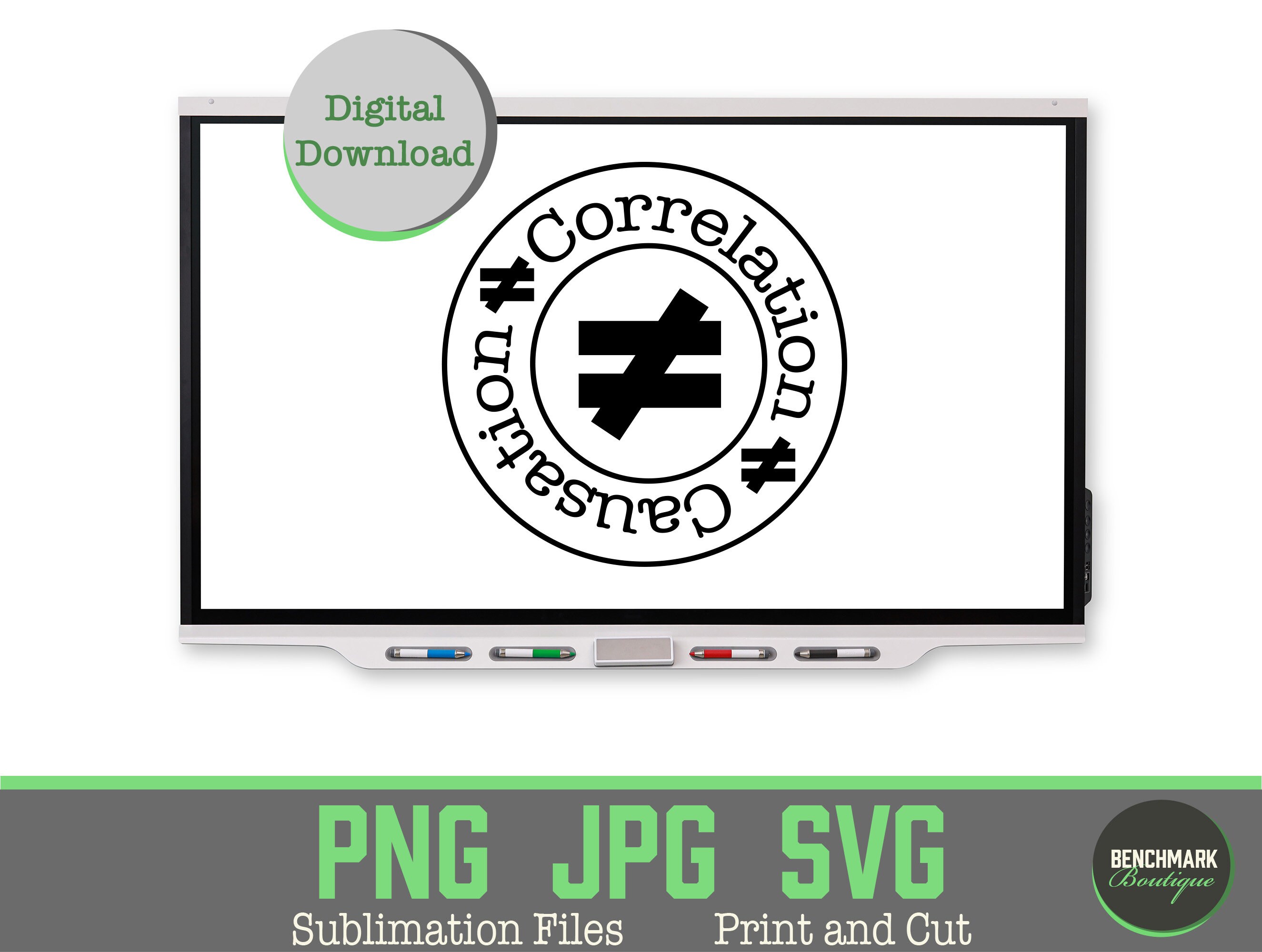 Correlation is Not Causation SVG, Science Teacher Gift (digital ...