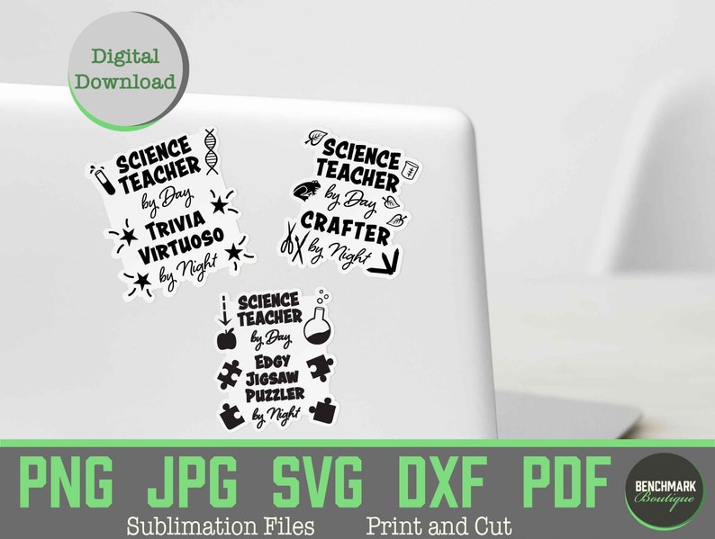 Science Teacher Crafter Humor Sublimation Bundle Science Teacher Design ...