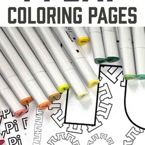 Pi Coloring Sheets Activity to Celebrate Pi Day PDF Printable Pi Day ...