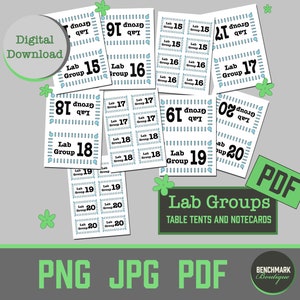 Science Lab Group Signs: Classroom Management Printable (digital ...