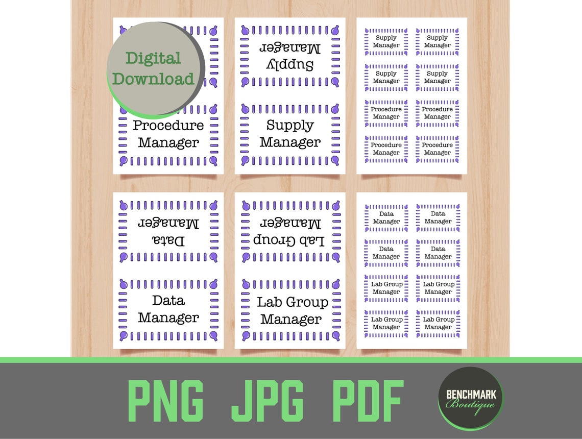 Science Lab Classroom Management Bundle: Lab Roles & Groups (digital ...