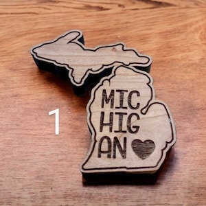 Michigan Themed Magnets Homemade - Etsy
