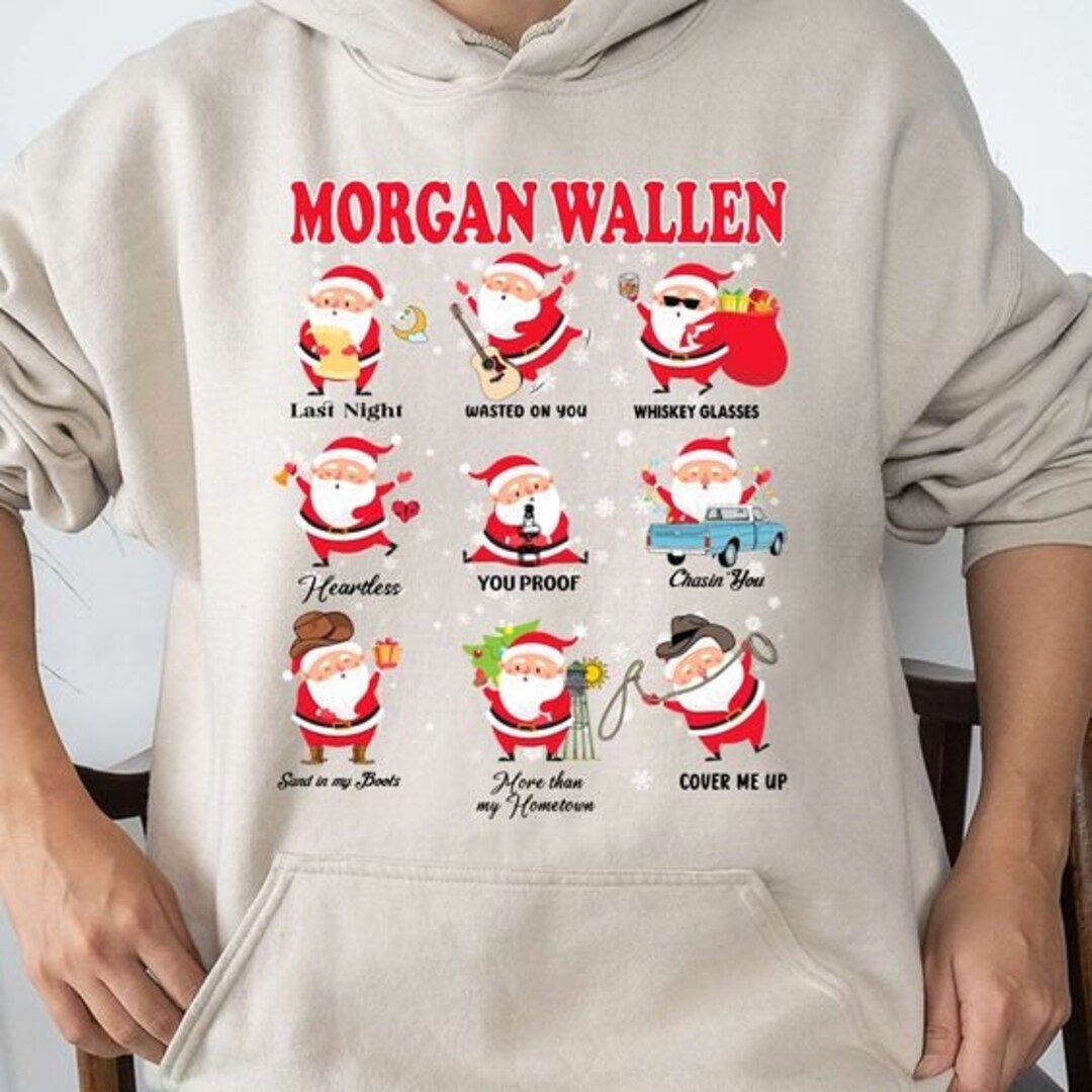 Morgan Wallen Santa Claus Shirt Xmas Morgan Wallen Shirt - Etsy