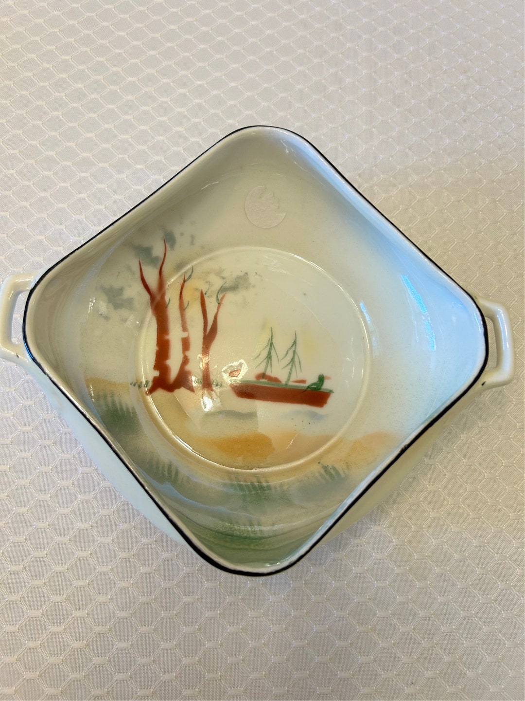 Very Unique Prov SAXE Made in Germany Small Candy Bowl/dish With Black ...