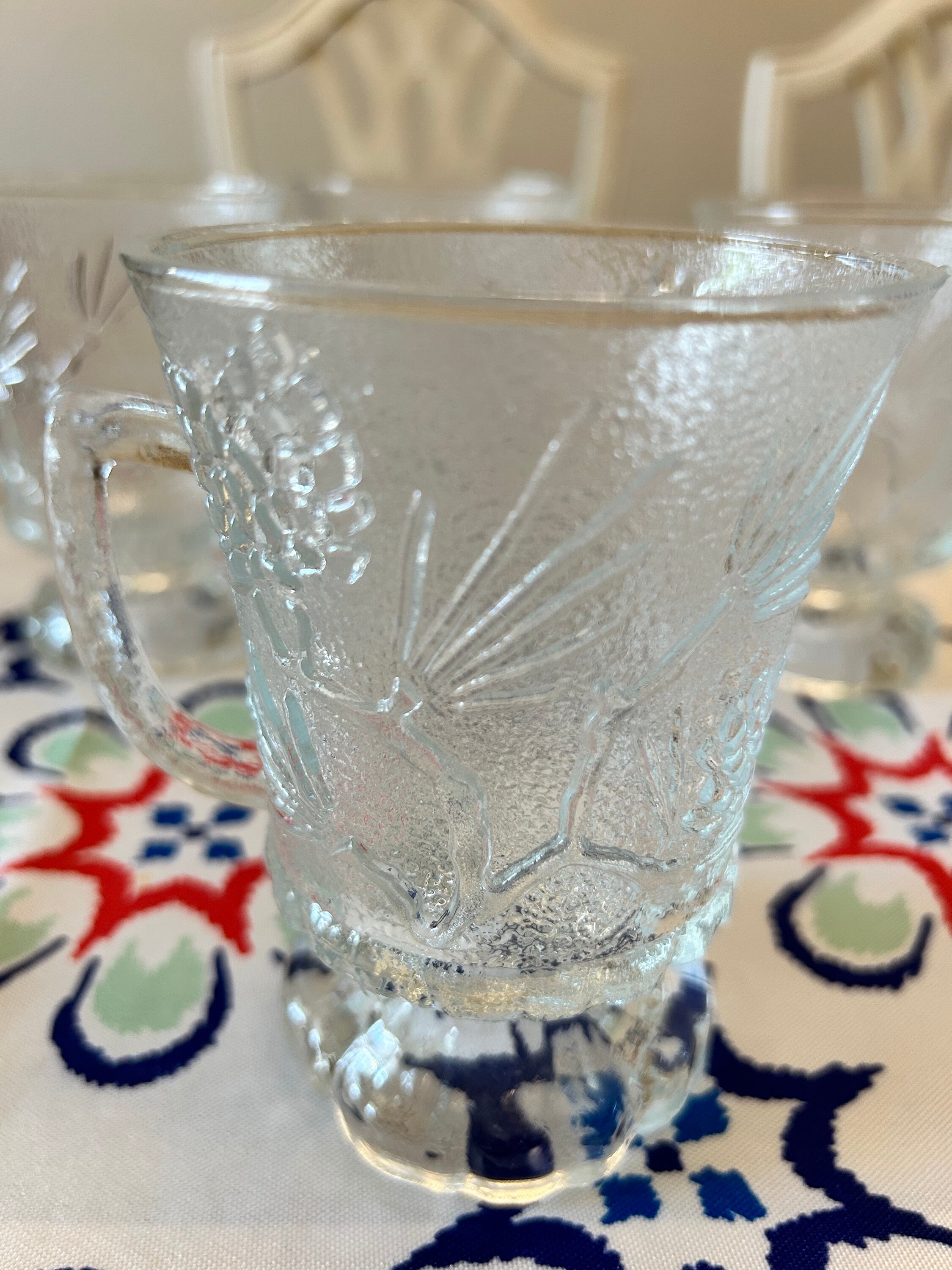 Set of 4 Tiara Glass Ponderosa Pine Handled Mugs - Etsy