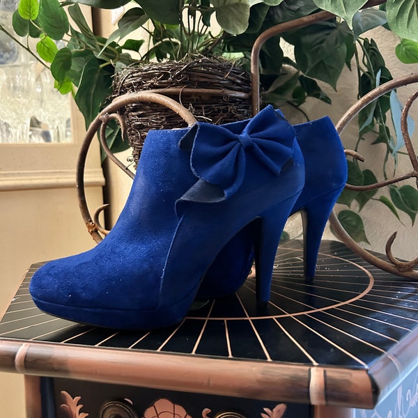 Royal Blue Boots - Etsy