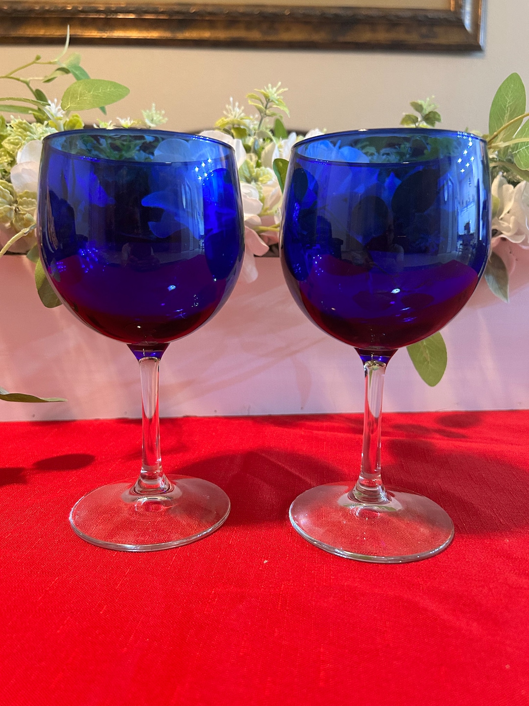 Lenox Cobalt Blue Holiday Gems Balloon Goblet Set of 2 - Etsy