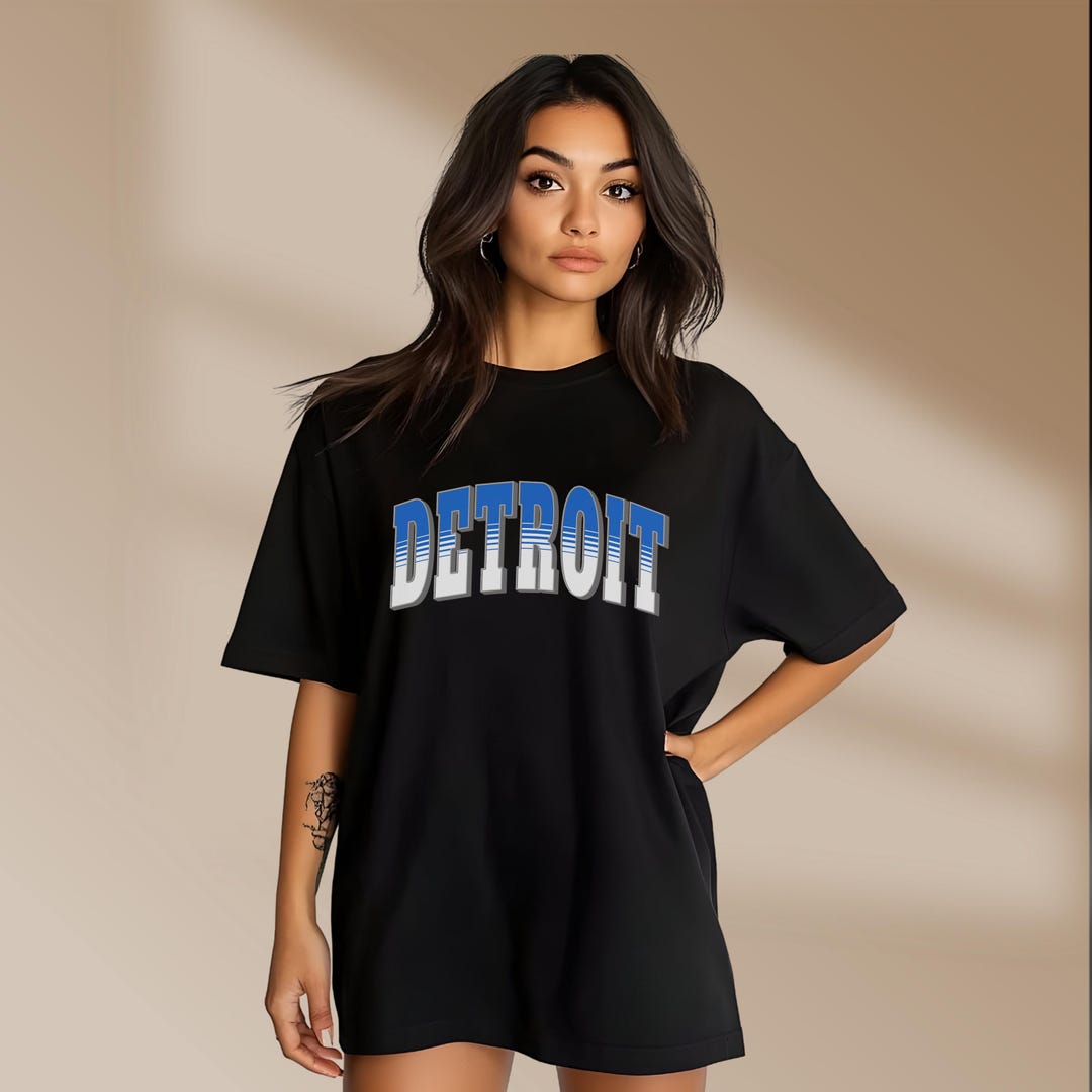 Detroit Football,comfort Colors T-shirt,detroit Fans Tshirt, Detroit ...