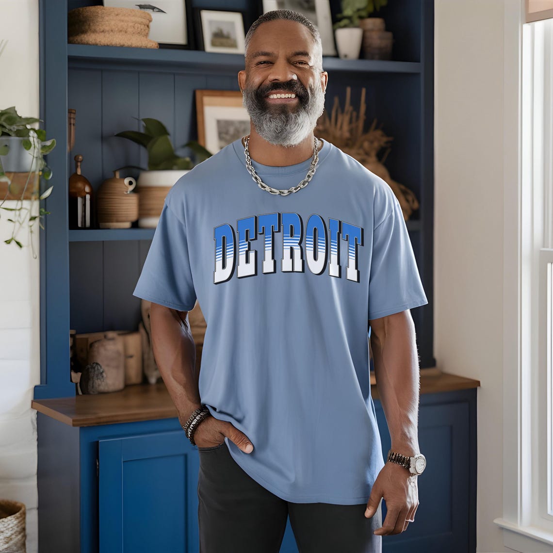 Detroit Football,comfort Colors T-shirt,detroit Fans Tshirt, Detroit ...