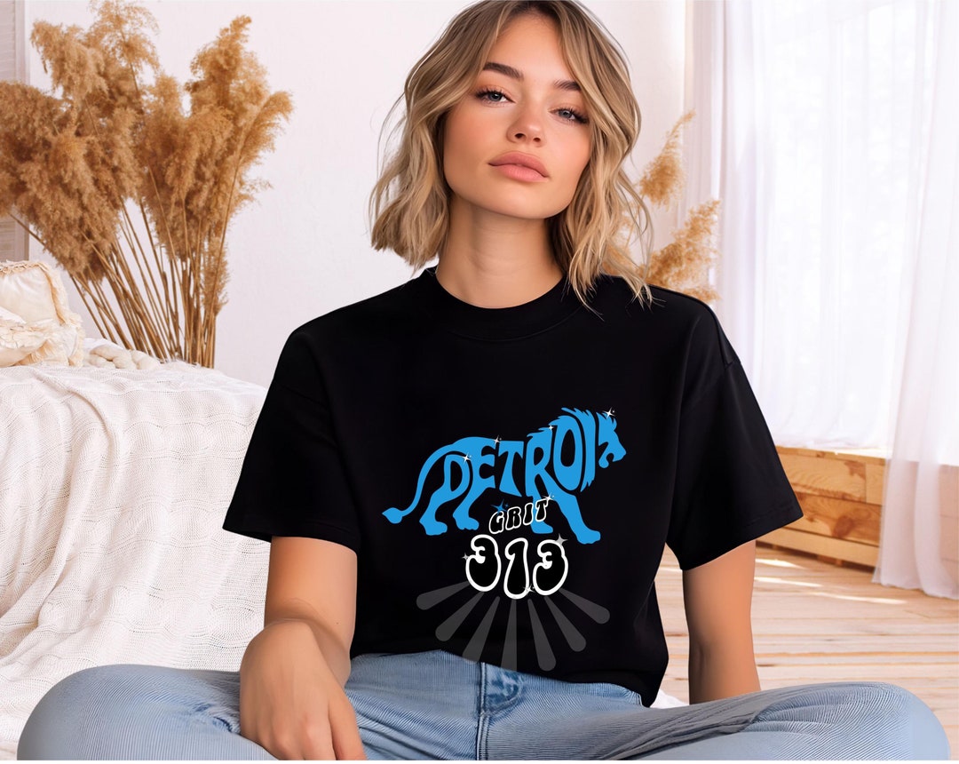 Detroit Grit 313 T-shirt, Lions Fans Tshirt, Detroit Tshirt, Detroit ...